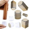 Ezprotekt Rectangle Furniture Leg Caps with Felt Floor Protectors for ...