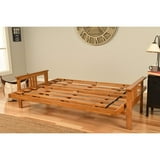 Homestock Antique Wood Futon Frame Set, Classic Style Queen Frame with ...
