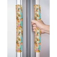 2 PCS Refrigerator Door Handle Covers, Tropical Plant Adjustable ...