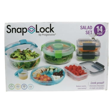 Progressive SNL-20SETBBB Snaplock Snack To Go Storage Stacking ...