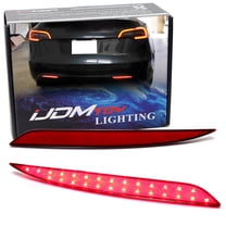 Smoked Lens 24-SMD LED Bumper Reflector Lights For Tesla Model 3 ...