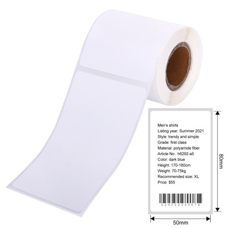 Label, Label Printer Sticker Thermal Label Paper Self-Adhesive ...