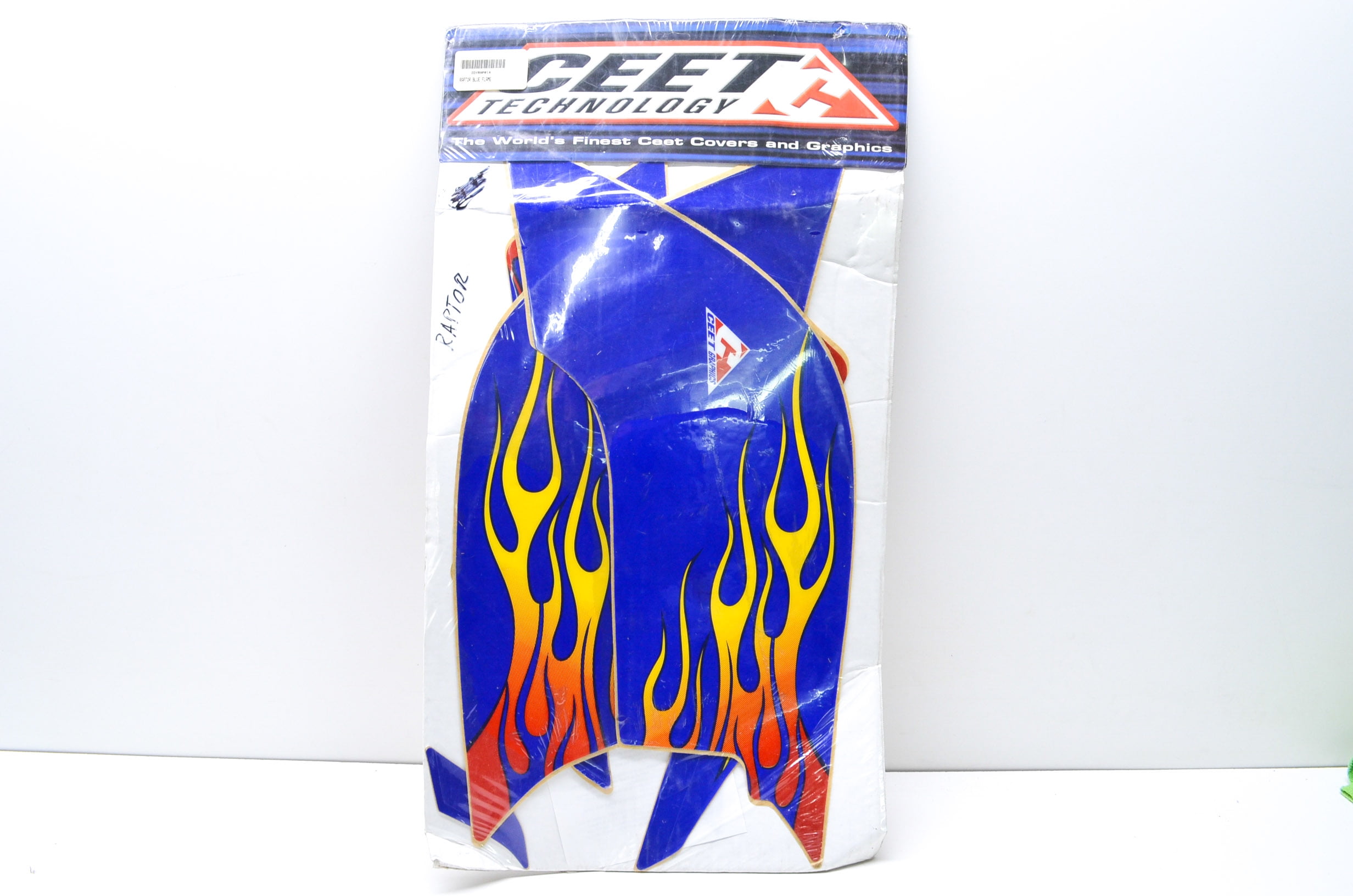 Ceet ZDYRAP014 Yamaha Raptor Blue Flame Decal Kit NOS - Walmart.com