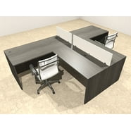 Two Person L Shaped Divider Office Workstation Desk Set, #OT-SUL-SP56 ...