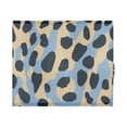 Blue Yellow Background Pattern Door Curtain Sheer Privacy Light ...