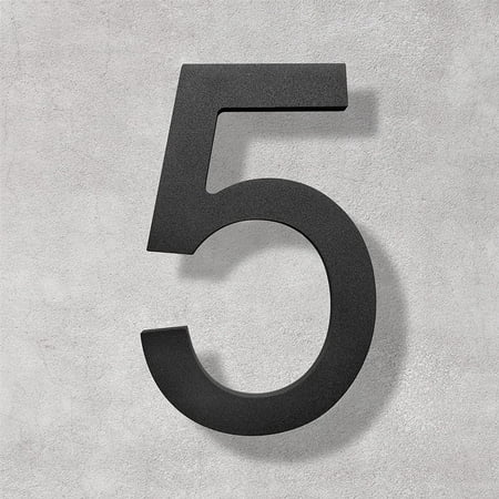 5 Inch High House Numbers- Rustproof Stainless Steel Floating Home ...