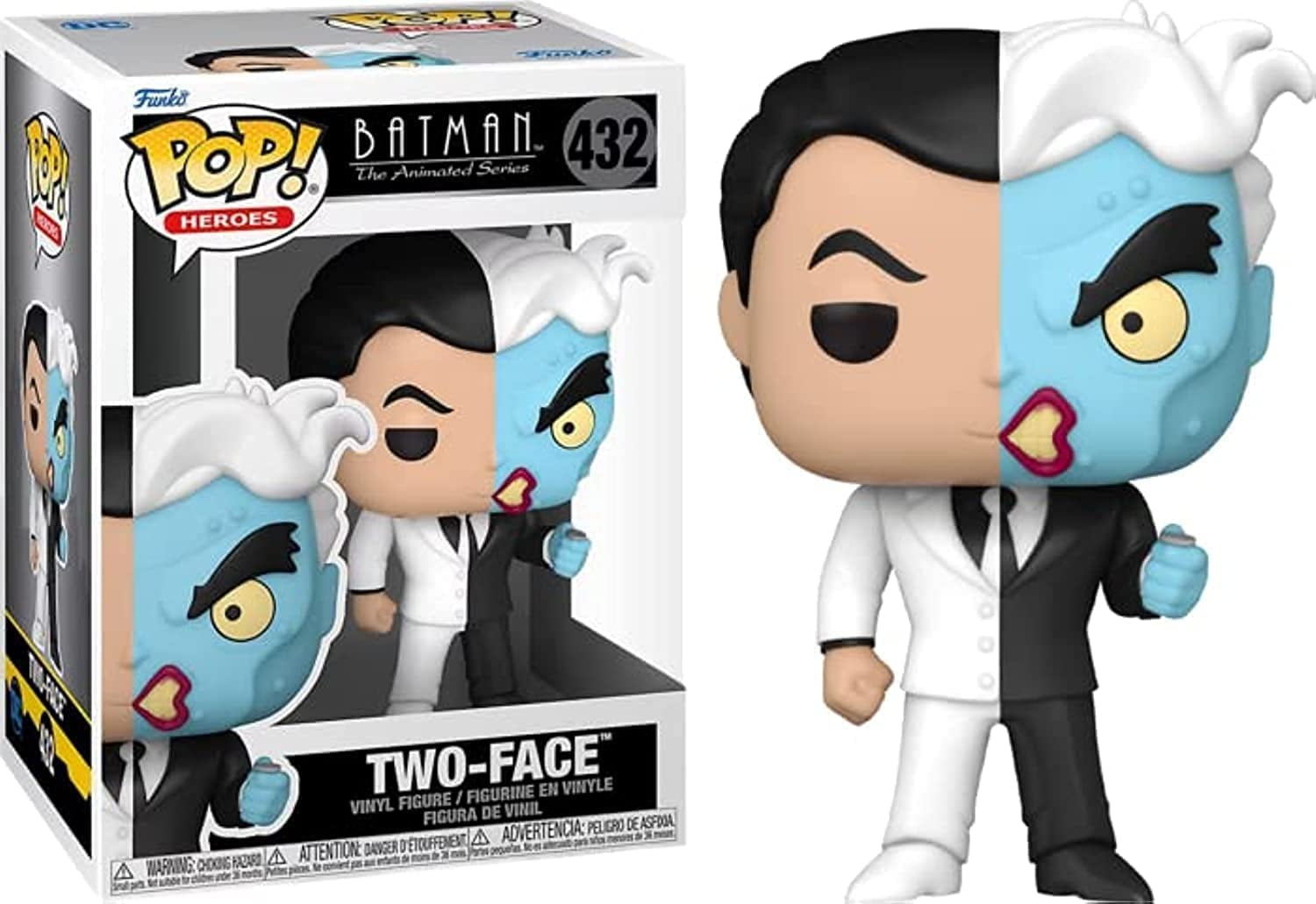 Funko Pop Batman The Animated Series Two Face 2021 L.A. Comic Con Exclusive 432 Vinyl Figure Walmart