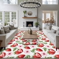 6'x9' Area Rugs, Strawberry Indoor Outdoor Area Rug for Living Room ...