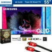 Samsung QN55S90DA 55 Inch OLED 4K Smart TV (2024) Bundle with Deco Gear ...