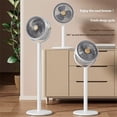 Adjustable Height Floor Fan with 4000mAh Battery 5 Speed Setting Quiet ...