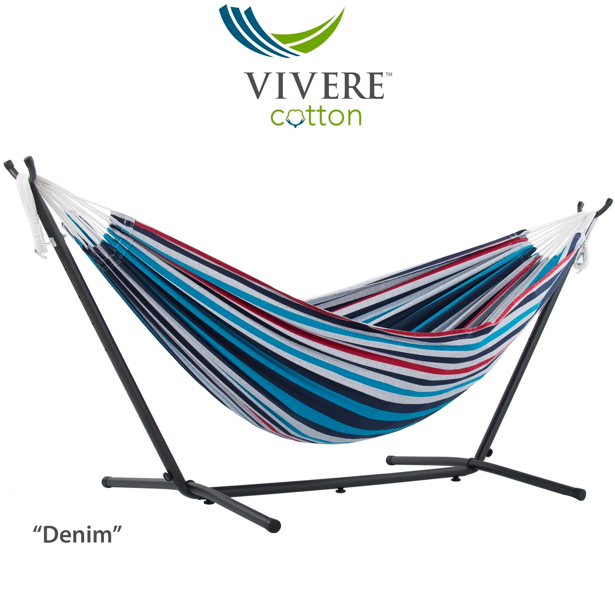 Click here for Vivere Double 2-Person Cotton Hammock With Stand A... prices