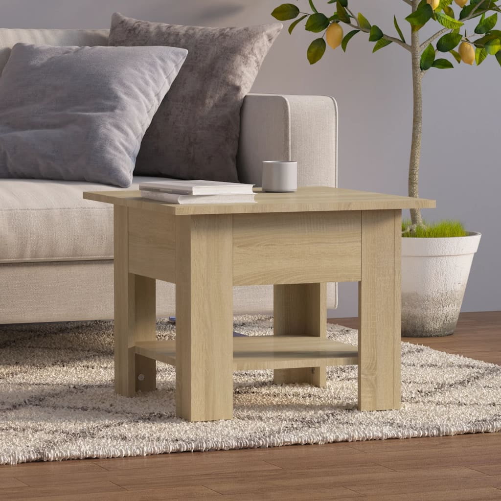 Click here for Vidaxl Coffee Table Sonoma Oak 55x55x42 Cm Enginee... prices