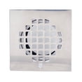 Westbrass 4-1/4" Square Shower Drain Cover with 2" Sch 40 PVC Drain ...