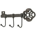 Mainstays Iron Finish Key Rack with 3 Hooks, Mounted Organizer for ...
