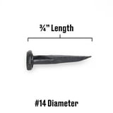 Hillman Fas-N-Tite #14 x 3/4" Strong Cut Tacks, Blued Black Finish ...