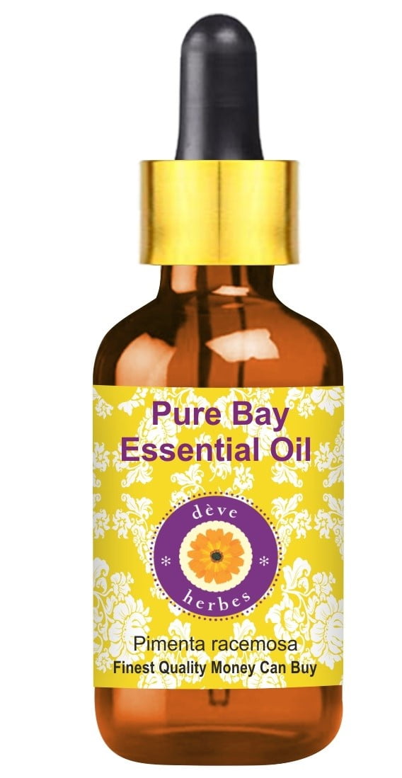 Deve Herbes Pure Bay Essential Oil (Pimenta racemosa) with Glass ...