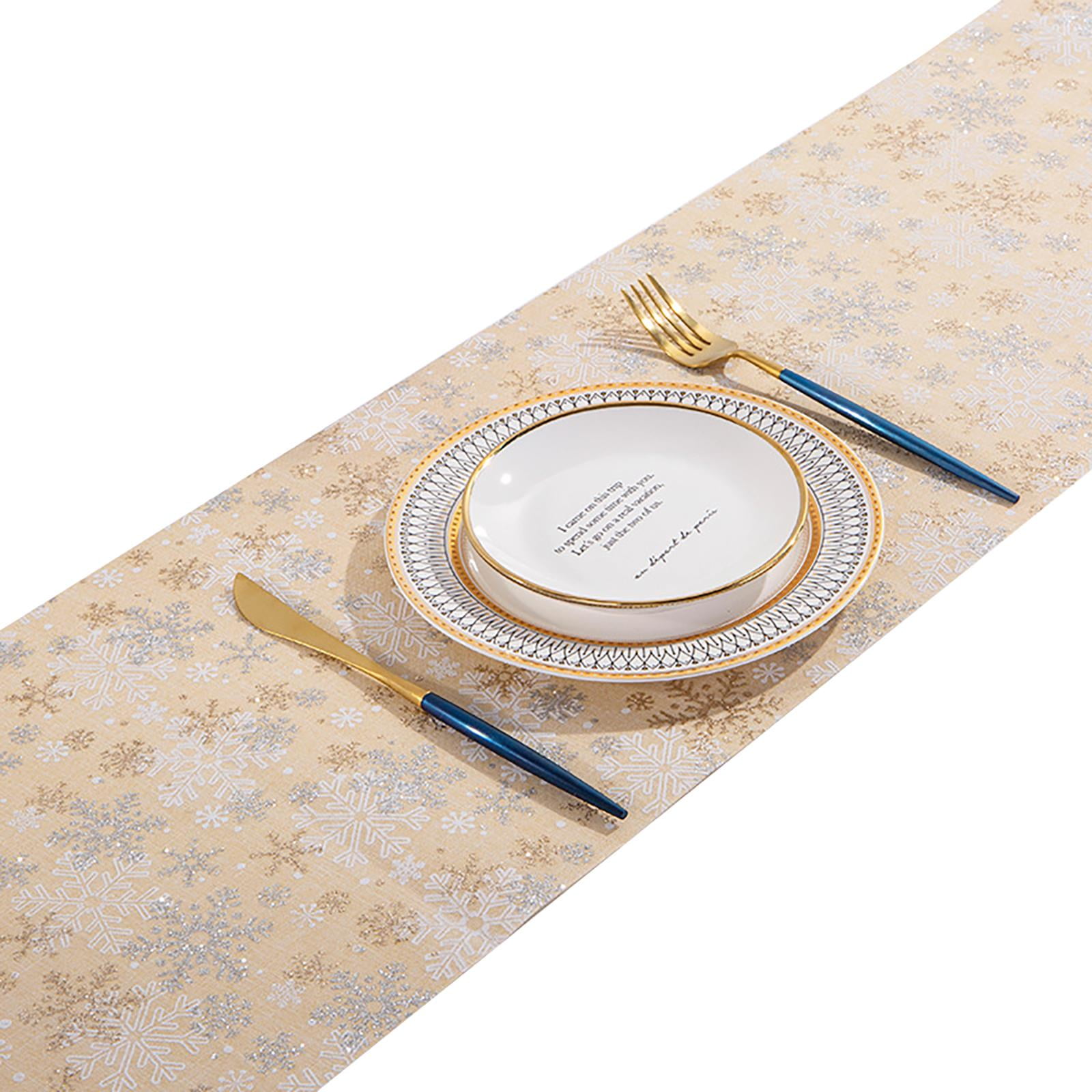 Click here for Ciaoed Christmas Trees Merry Xmas Snowflake Table... prices