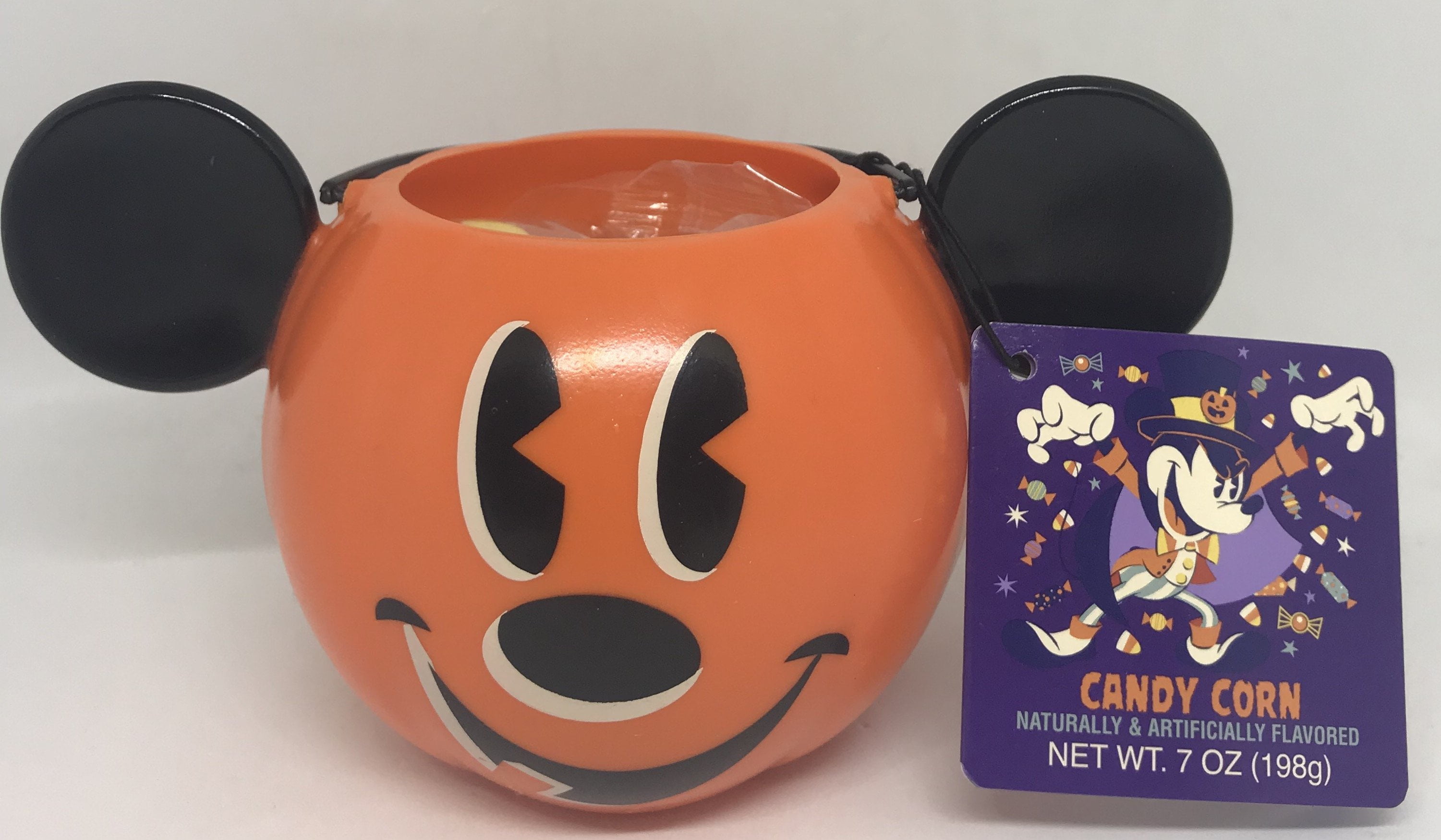 Disney Parks Happy Halloween Mickey Candy Corn with Pumpkin Bowl New ...