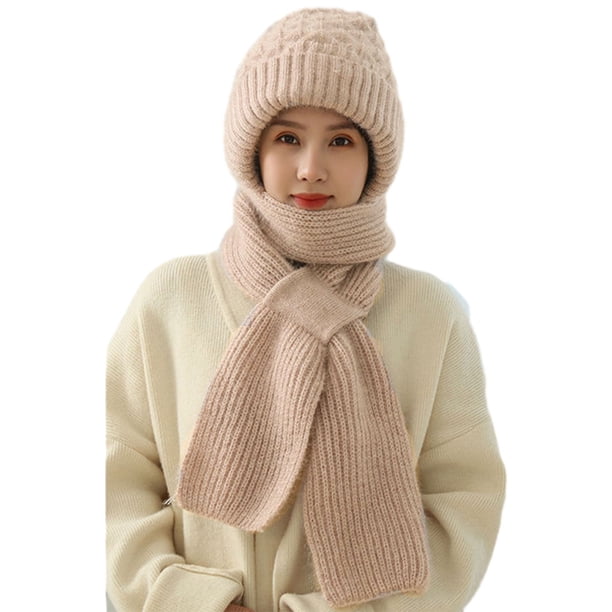 Gorro de punto cálido Sonducket bufanda con protección para los oídos ...