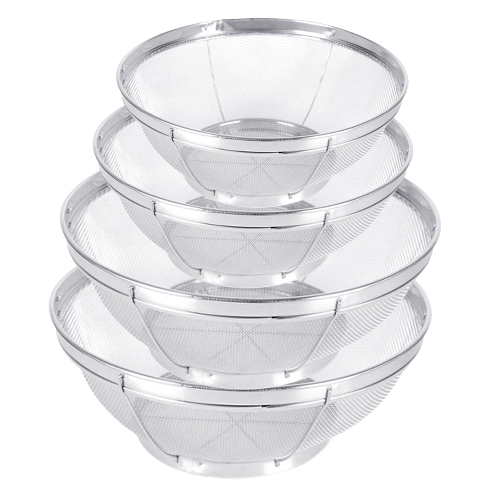 Bobasndm Kitchen Stainless Steel Mesh Colander Fine Mesh Colander ...