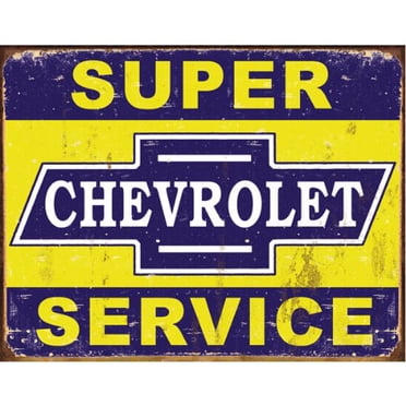 Desperate Enterprises Nostalgic Metal Sign - Genuine Chevy Parts w ...