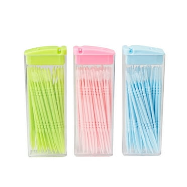 Irfora 200Pcs/Box Floss Interdental Brush Stick Toothpick Soft Silicone ...