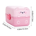 CQCYD Large Capacity Cute Animal Lunch Box for Young Learners, Food ...