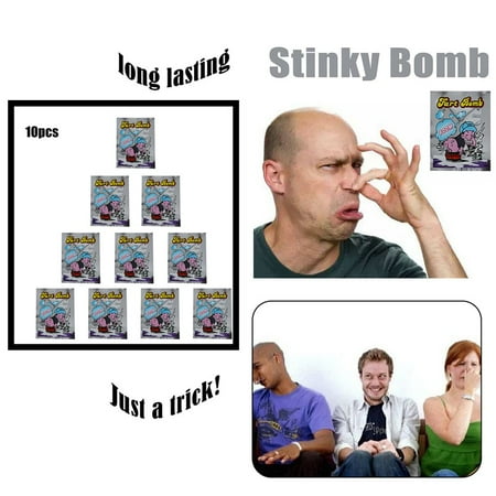 10 Pieces Smelly Fart Bomb Bag Fool Toy Novelty Prank Someone Stink ...