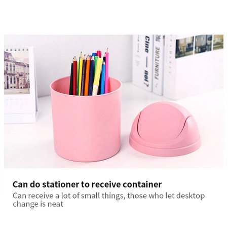 Mini Small Waste Bin Desktop Garbage Durable Office Study Basket Home ...