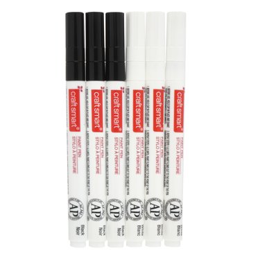 Medium & Broad Line + Basic & Metallic Combo Paint Pen Set by Craft ...