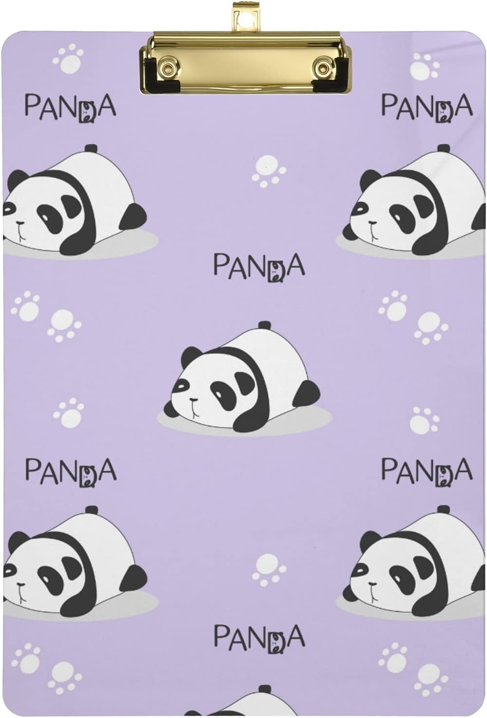 ZHANZZK Hand Drawn Pandas Pattern Clipboard Hardboard Wood Nursing Clip ...