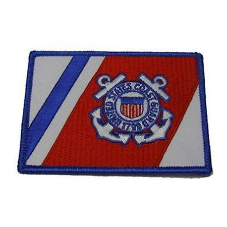 USCG COAST GUARD 1790 RACING STRIPE FLAG PATCH SEMPER PARATUS COASTIE ...