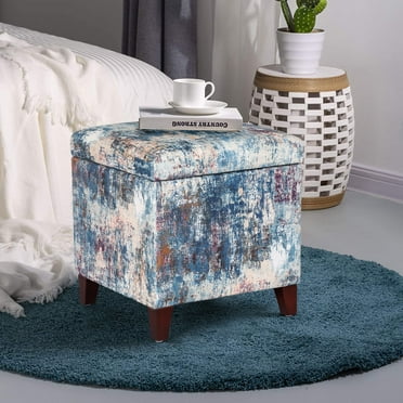 Folding Storage Ottoman Cube Space-Saving Storage Toy Box Foot Rest ...