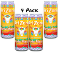 AriZona Mucho Mango Fruit Juice Cocktail, 22 fl oz Can, 4 Pack, Pulp ...