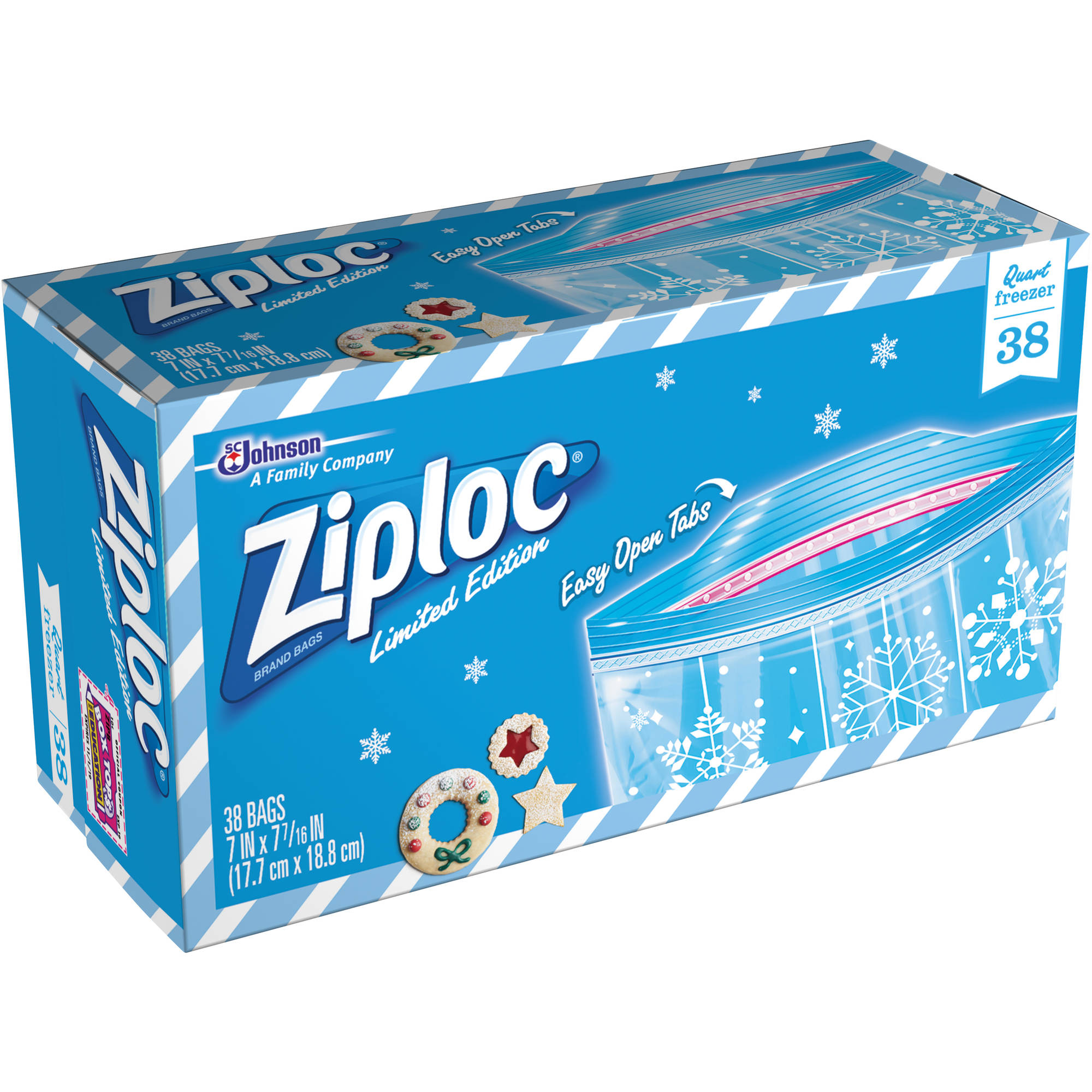 Ziploc Limited Edition Holiday Freezer Bags Quart 38 Ct Walmart Ziploc Limited Edition Holiday Freezer Bags Quart 38 Ct Walmart