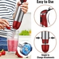 Handheld Kitchen Blender 1000W 5-In-1 Hand Blender 12- Blender for Food ...