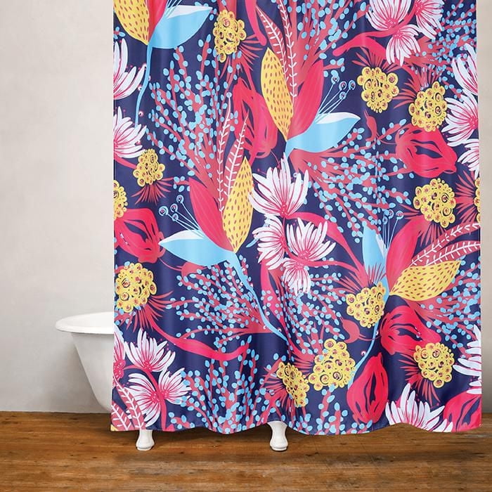 Click here for Moda Crysanthemum Shower Curtain 71 Inch prices