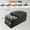 Universal Truck Seat Organizer with Cup Holders, Rear Bench Seat Center ...