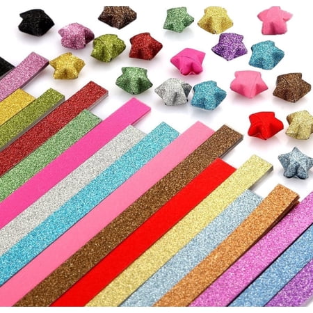 Tatum88 800s Flash origami Star folding Paper Rainbow Five Star Paper ...