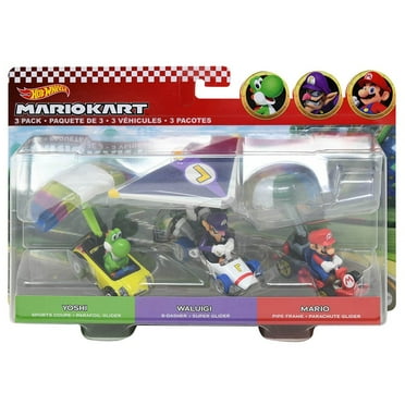 Hot Wheels Super Mario 3-Pack Character Car Set - Toy Collection ...