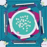 Mahjong Mat with Rules for Table, Odorless, Free of PAHs, No Creases ...