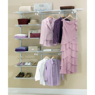 Rubbermaid FastTrack 6-10 Ft Adjustable Shelving Organizer with ...