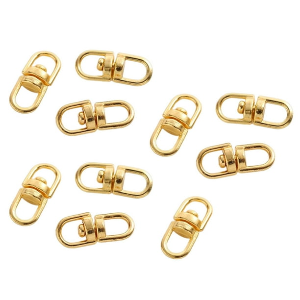 wolftale 10 Pieces Swivel Hook Clasp Solid Color Craft Keyring ...