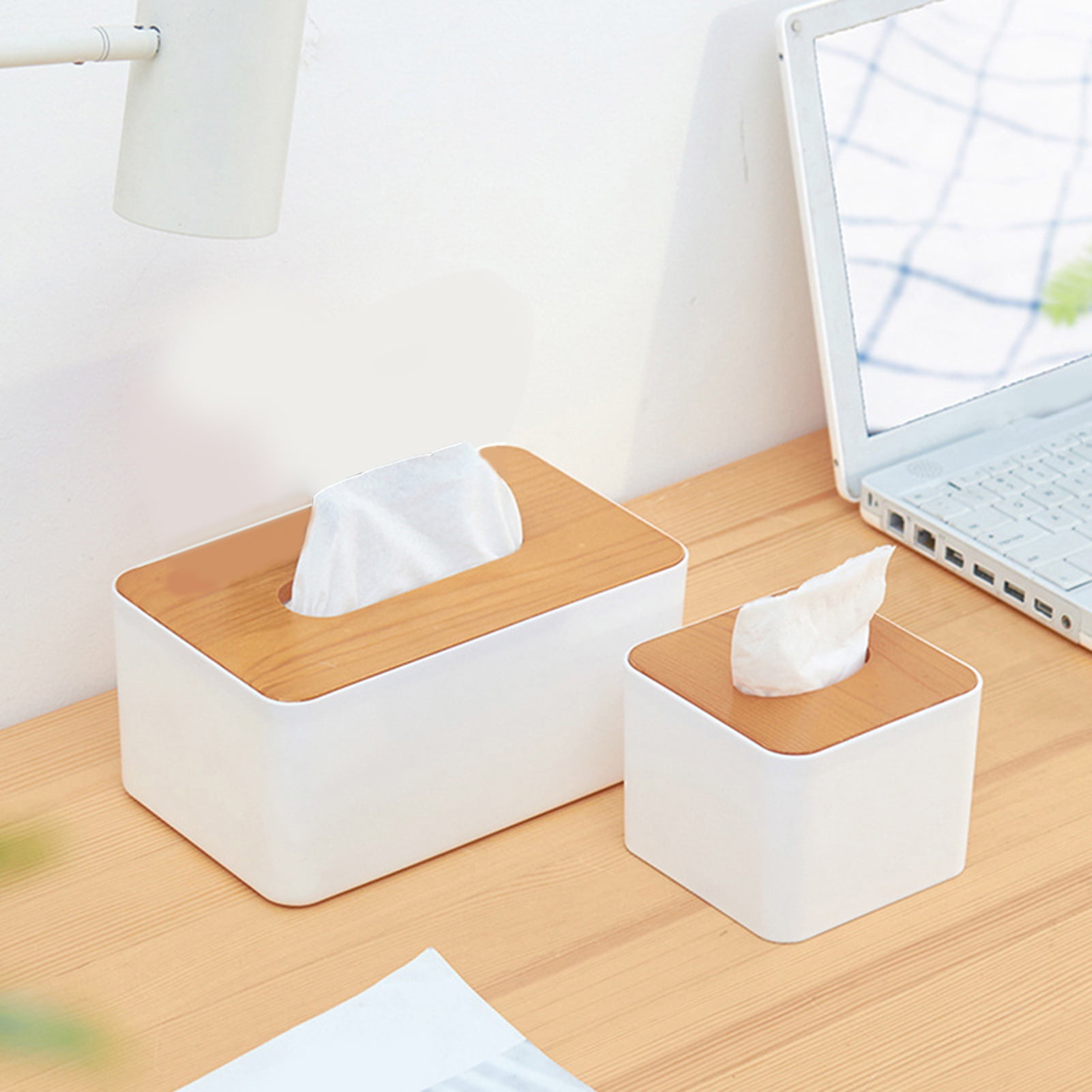 Hesroicy Household Tissue Storage Holder Rectangle/Round/Square ...