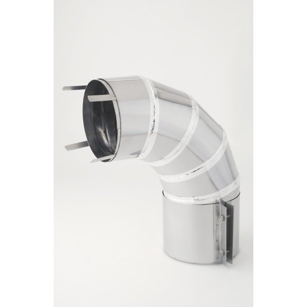 Heat-Fab Cca06e90 6" Saf-T Vent Ci+ 90° Elbow - Stainless Steel ...