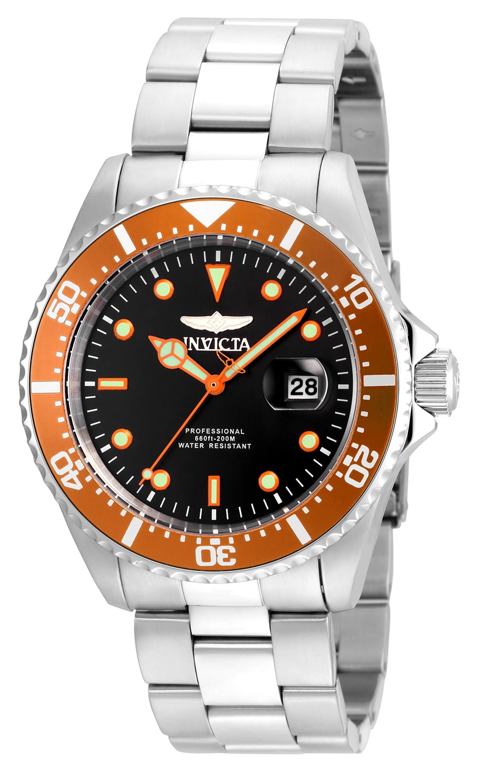 Invicta Men's 'Pro Diver' Quartz Stainless Steel Diving Watch, Color ...