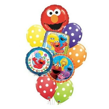 54" Elmo AirWalker Foil Balloon, Red - Walmart.com
