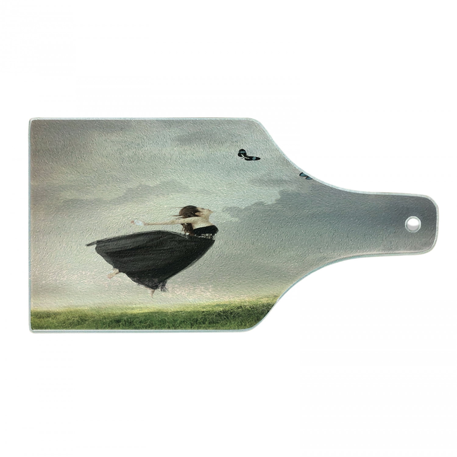 Butterfly Cutting Board, Poetry Bleak Weather Day Tulle Dress Jumping ...