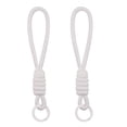 2Pcs Braided Rope Pendant, High-Elastic Keychain Holder with Reinforced ...