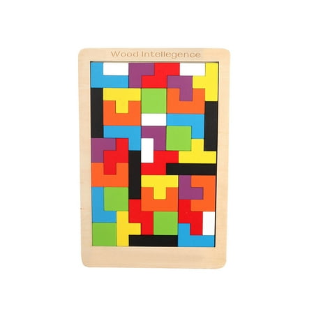 3D Wooden Block Toy Children Early Educational Sliding Block Board Game ...